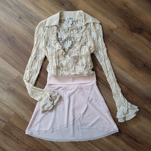 lululemon athletica | Skirts | Rare Lululemon Ballet Skirt Mini Sheer ...